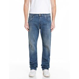 Replay Herren Straight-Jeans &raquo;Aideen&laquo; im 5-Pocket-Stil blau 34, L&auml;nge 32
