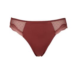 After Eden Damen Slip mit Spitzendetails braun S