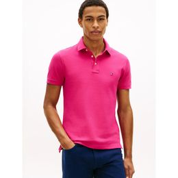 Tommy Hilfiger Herren Poloshirt &raquo;1985 SLIM POLO&laquo; Markenstickerei, aus Baumwoll-Piqu&eacute; pink S