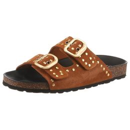 VERBENAS Damen VERBENAS Pantolette Sommerschuh, Hausschuh, Strandschuh mit Nietenverzierung 38