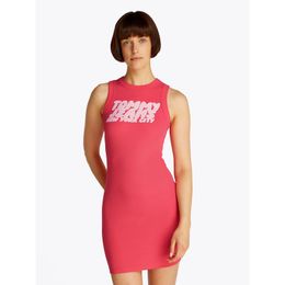 Tommy Jeans Damen Minikleid &raquo;TJW TJ BUBBLE TANK DRESS&laquo; mit Logodruck L (40), N-Gr