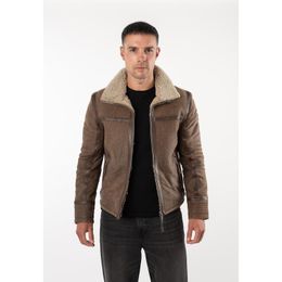 Mauritius Herren Lederjacke &raquo;MMArcticon&laquo; mit Umlegekragen, Regular Fit braun XXL (56) Trachtenmode