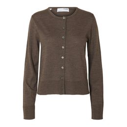 Selected Knit Cardigan 'SLFThea' female size S Dark brown
