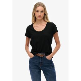 Superdry Damen T-Shirt &raquo;STUDIOS SCOOP NECK TEE&laquo; schwarz XXL
