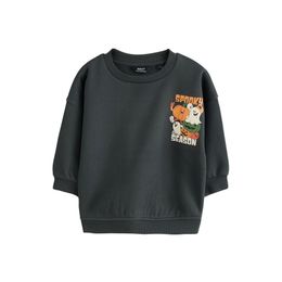 Next Sweatshirt boy size 98 Anthracite / Orange / White