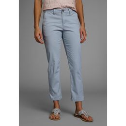 Delmao Damen DELMAO 7/8-Hose mit funktionalen Eingriff- & Ziertaschen blau 34 (XS), N-Gr