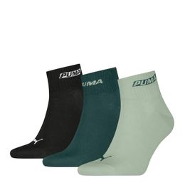 Puma Herren Puma Kurzsocken &raquo;Puma UNISEX LOGO STACKING QUARTER&laquo; 3 Paar bunt 39-42