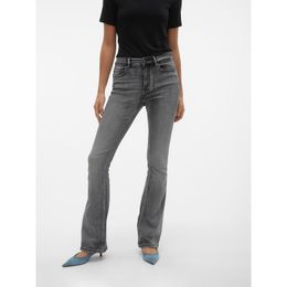 V&eacute;ro Moda Vero Moda Damen Bootcut-Jeans &raquo;VMFLASH MR FLARED JEANS LI213 GA NOOS&laquo; Baumwollmischung mit Stretch, regular waist, bootcut fit blau S (36), L&auml;nge 32