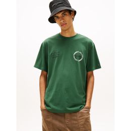 Tommy Jeans Herren T-Shirt &raquo;TJM RELAXED SIGN CIRCLE&laquo; mit Markenprint, Rundhals gr&uuml;n XXL