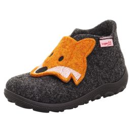 Superfit Jungen Hausschuh &raquo;HAPPY OCTI, WMS: mittel&laquo; Babyschuh mit Klettverschluss, Gr&ouml;&szlig;enschablone zum Download grau 25