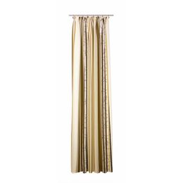 WIRTH Vorhang &raquo;Soliera&laquo; Kr&auml;uselband 1 Stk. tlg. braun Polyester 255cm, Kr&auml;uselband, 135cm