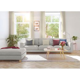 OTTO home Vorhang &raquo;Ammersee&laquo; Multifunktionsband 1 Stk. tlg. Einzelschal mit Multiband beige Baumwolle, Leinen, Modal 145cm, Multifunktionsband, 150cm