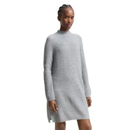 Tom Tailor Denim Damen Tom Tailor Denim Strickkleid mit Stehkragen grau S, N-Gr