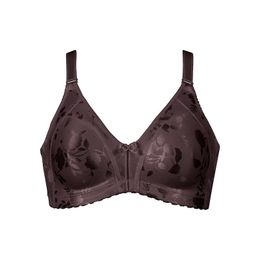Naturana Damen Minimizer-BH &raquo;Minimizer&laquo; 1 Shaping-Effekt, breite Tr&auml;ger, feminin, b&uuml;gellos, Satin, Blumenmuster 100, Cup C