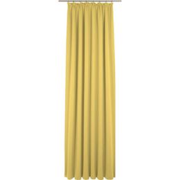 Adam Vorhang &raquo;Uni Collection light&laquo; Kr&auml;uselband 1 Stk. tlg. aus 100% Bio-Baumwolle gelb Baumwolle (Bio-Baumwolle) 145cm, Kr&auml;uselband, 145cm