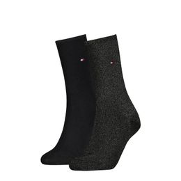 Tommy Hilfiger Damen Socken &raquo;TH WOMEN SOCK CASUAL 2P&laquo; 2 Paar, 2 Paar tlg. mit flacher Zehennaht schwarz 35-38