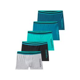 Bench. Kinder Boxer &raquo;Boxershorts f&uuml;r Jungen&laquo; Packung, 5 Stk. mit Logo Druck am Bein schwarz 182, 5 Stk.