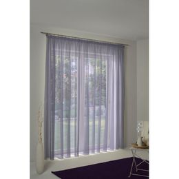 WIRTH Vorhang &raquo;LORCA&laquo; Kr&auml;uselband 1 Stk. tlg. lila Obermaterial: 66% Polyester, 34% Baumwolle 150cm, Kr&auml;uselband, 132cm
