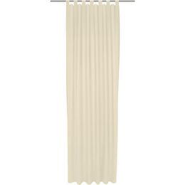WIRTH Vorhang &raquo;Umea&laquo; Schlaufen 1 Stk. tlg. beige Jacquard, Polyester 145cm, Schlaufen, 132cm