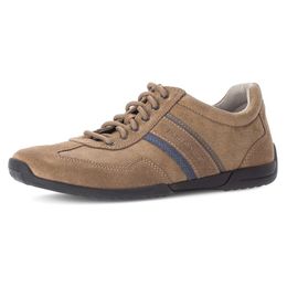 Pius Gabor Herren Sneaker , Freizeitschuh, Halbschuh, Schn&uuml;rschuh mit Logo, Weite G (=weit) braun 7 (40,5)