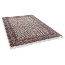 Theko Orientteppich &raquo;Benares Herati&laquo; rechteckig 12 mm H&ouml;he reine Wolle, handgekn&uuml;pft, mit Fransen braun Schurwolle B : 250cm 1 Stk., 12mm, L: 300cm