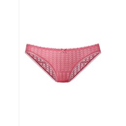 s.Oliver Damen s.Oliver Slip &raquo;Lilou&laquo; aus dezent transparenter Spitze in graphischer Optik pink 32/34