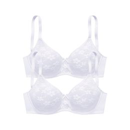 Petite Fleur By Lascana BH Damen Gr&ouml;&szlig;e 100 wei&szlig;