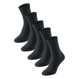 Schiesser Herren Socken &raquo;Bluebird&laquo; 5 Paar, 5 Paar tlg. mit druckfreiem Bund schwarz 39-42
