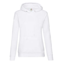 Fruit of the Loom Damen Fruit of the Loom Kapuzensweatshirt &raquo;Classic hooded Sweat Lady-Fit&laquo;, mit K&auml;ngurutaschen wei&szlig; XL (42)