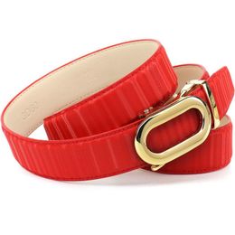 Anthoni Crown Damen Lederg&uuml;rtel rot 95
