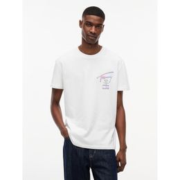 Tommy Jeans Herren T-Shirt &raquo;TJM REGULAR CITY SIGNATURE&laquo; mit Tommy-Signatur-Logo auf dem R&uuml;cken M