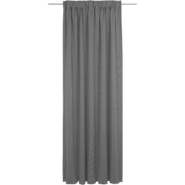 Adam Vorhang &raquo;Uni Collection light&laquo; Multifunktionsband 1 Stk. tlg. aus 100% Bio-Baumwolle schwarz Jacquard, Baumwolle 145cm, Multifunktionsband, 142cm