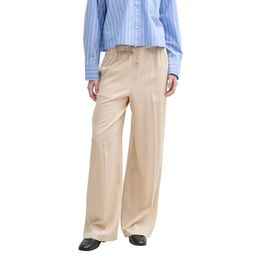Tom Tailor Denim Damen Tom Tailor Denim Paperbag-Hose mit Taschen beige S (36), N-Gr