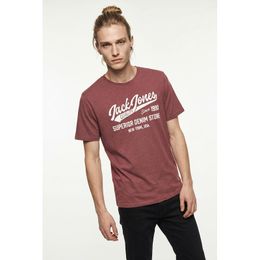 Jack & Jones Jack & Jones Herren T-Shirt &raquo;JJELOGO TEE SS O-NECK 2 COL AW26 SN&laquo; Baumwolle, regular fit rot L