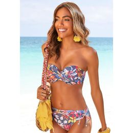 Vivance Damen B&uuml;gel-Bandeau-Bikini-Top &raquo;Leilani&laquo; in getwisteter Optik grau 40, Cup B