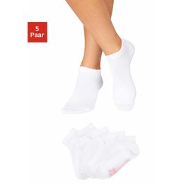 Arizona Damen Sneakersocken &raquo;Damensocken Motivsocken&laquo; Packung, 5 Paar tlg. mit s&uuml;&szlig;em Pfotendesign unter der Sohle wei&szlig; 39-42