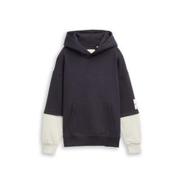 Tom Tailor Herren Tom Tailor Kapuzensweatshirt, im Colorblocking-Design / f&uuml;r Boys grau 128
