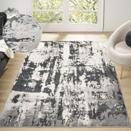 OTTO home Teppich &raquo;Miaja, im Vintage-Look&laquo; rechteckig 11 mm H&ouml;he dichte Qualit&auml;t, leichter Glanz, Wohnzimmer, Schlafzimmer, Esszimmer grau Kunstfaser 