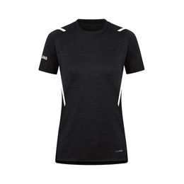 Jako Funktionsshirt 'Challenge' Herren Gr&ouml;&szlig;e 42 schwarzmeliert / wei&szlig;