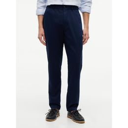 Tommy Hilfiger Herren Chinohose &raquo;DOVER 3/4 ELASTICATED TENCEL&laquo; Regular Fit Stretch aus Twill blau 36, L&auml;nge 34