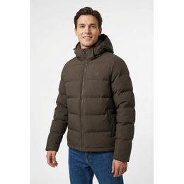 Calvin Klein Jeans Herren Steppjacke &raquo;LS NYLN ZP OFF HD DW&laquo; mit Kapuze Kapuze, Regular Fit, warm wattiert braun M