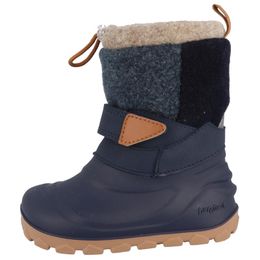 Lurchi Jungen Barfu&szlig;schuh &raquo;Jan 1 Barefoot&laquo; Winterboots, mit Kontrastbesatz, Gr&ouml;&szlig;enschablone zum Download blau 27