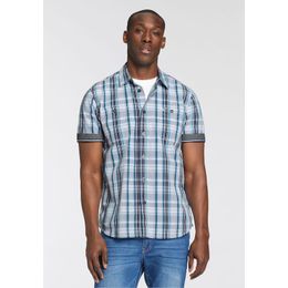 MAN'S WORLD Man's World Herren Kurzarmhemd blau L (41/42), N-Gr
