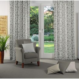 WIRTH Vorhang &raquo;Lisburn&laquo; Kr&auml;uselband 1 Stk. tlg. beige Polyester 150cm, Kr&auml;uselband, 132cm