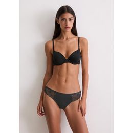 Marc O'Polo Marc O'polo Damen Marc O'Polo Tai-Slip &raquo;Tender Lace&laquo; elastisch, Microfaser, Spitze, weich, feminin, h&ouml;herer Beinausschnitt schwarz XS