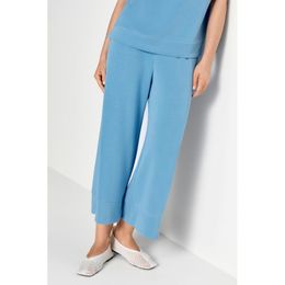 Richroyal Damen RICHROYAL Culotte Regular fit mit Bundfalten blau XL, N-Gr