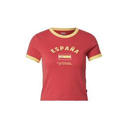 Levi's LEVI'S Shirt 'Spain Ringer Tee' female size XS Yellow / Red
