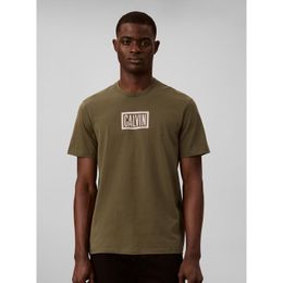 Calvin Klein Jeans Herren T-Shirt &raquo;BOXED CALVIN GRAPHIC TEE&laquo; Regular fit, Druck gr&uuml;n S