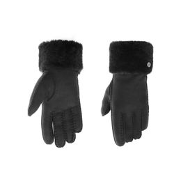 Pearlwood Damen Pearlwood Lederhandschuhe &raquo;Emma&laquo; Atmungsaktiv, W&auml;rmeregulierend, Wind - und Wasserabweisend schwarz 7.5