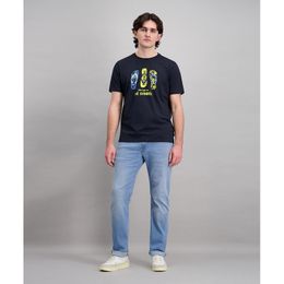 Pioneer Authentic Jeans Herren T-Shirt &raquo;RH T-Shirt flip flop print&laquo; mit Logo Print schwarz XL